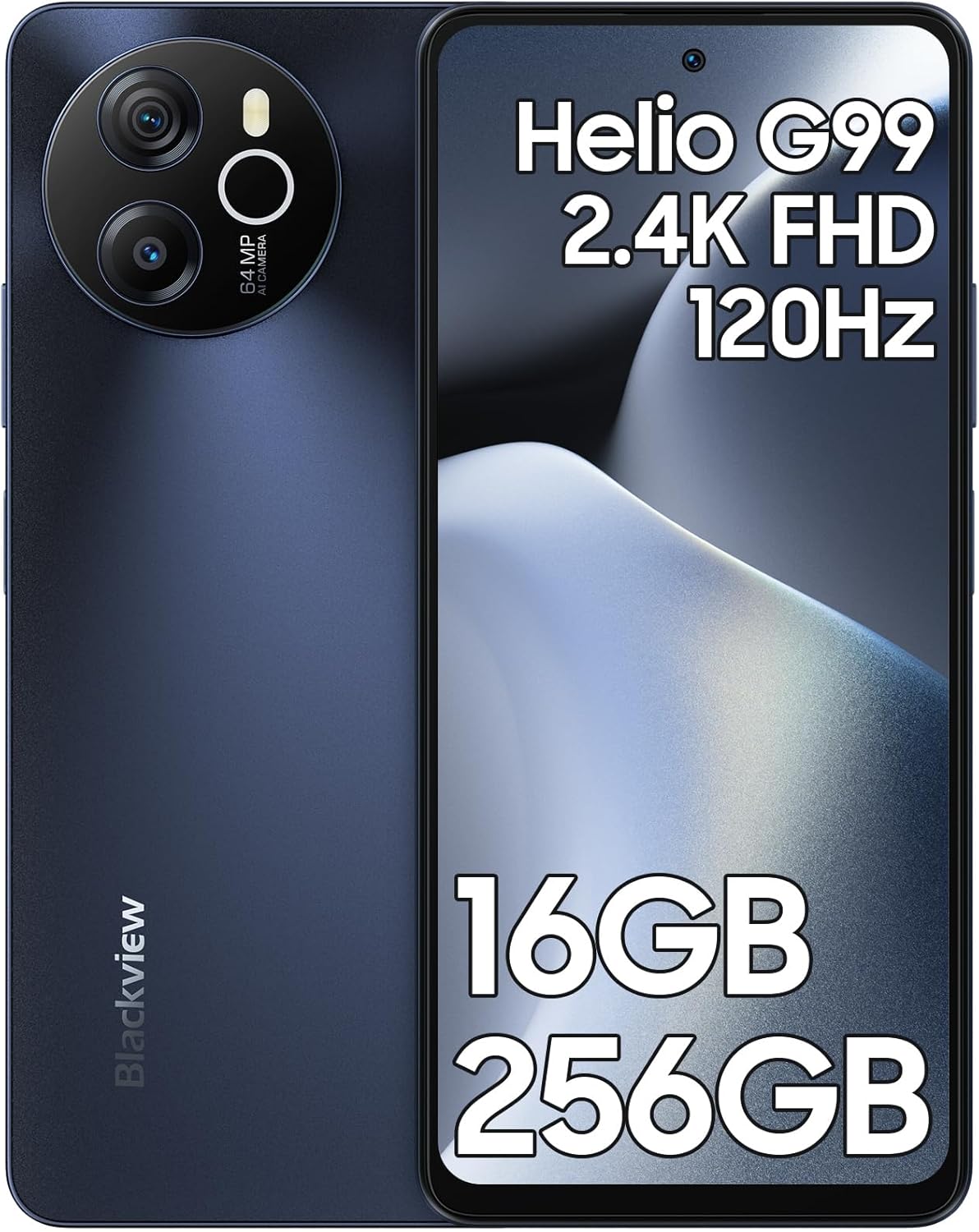 Blackview Shark8 スマホ 4G対応 16GB+256GB HelioG99 120Hzディスプレイ 6.78FHD+ 1080 ...